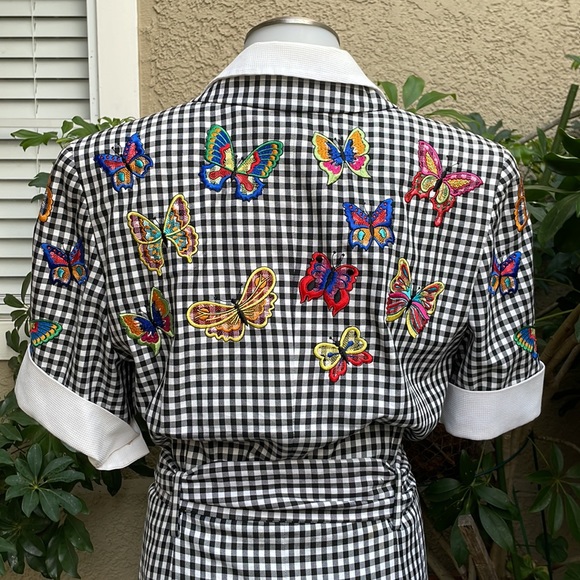 Escada | Dresses | Vintage 8s Multicolored Escada Cotton Dressduster ...